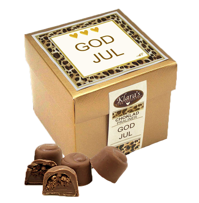 God Jul - Lyxiga chokladpraliner i presentbox | Nalleriet.se